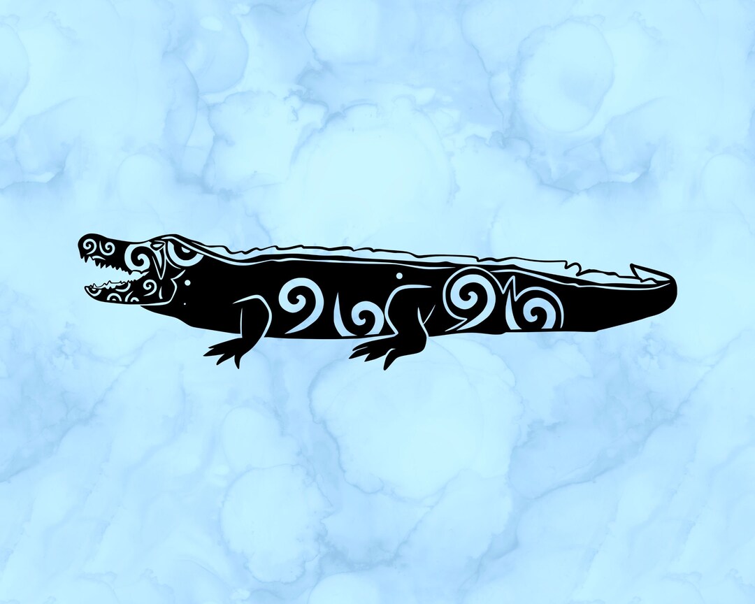 Alligator Zentangle Decal - Etsy