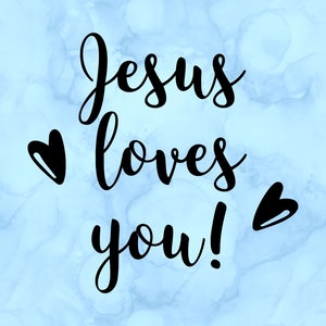 Jesus Loves You Decal - Etsy