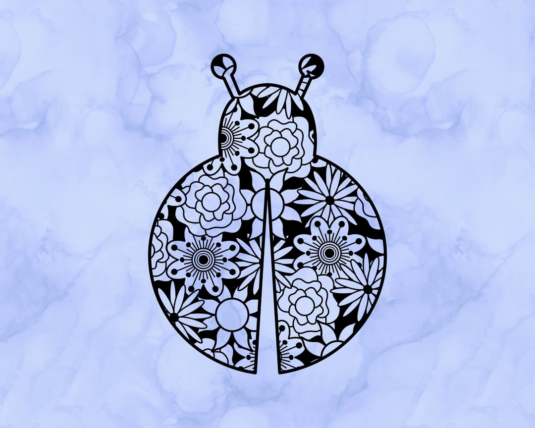 Ladybug Zentangle Decal - Etsy