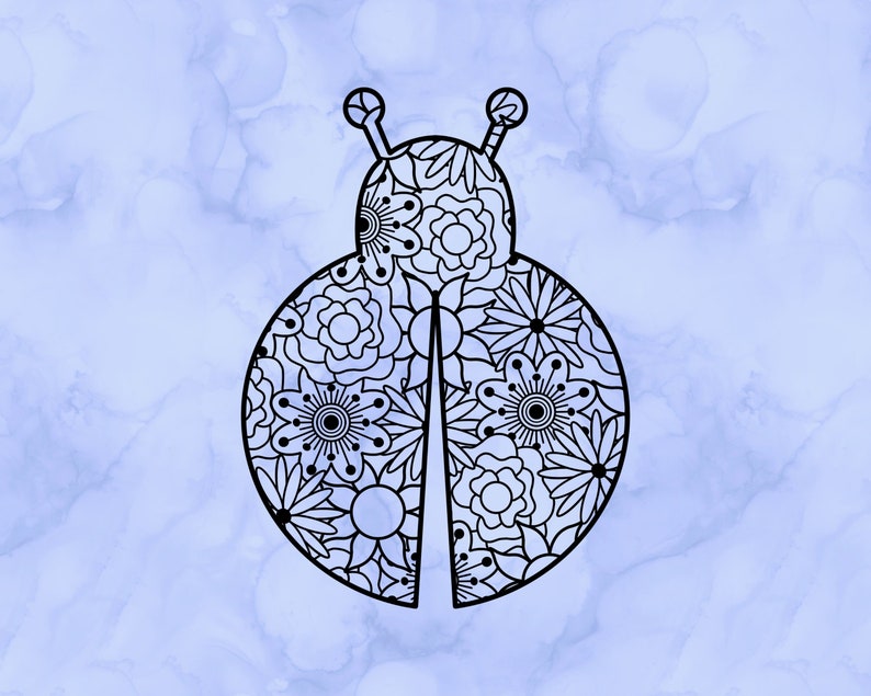 Ladybug Zentangle Decal - Etsy