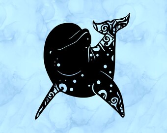 Floral Dolphin Decal | Etsy