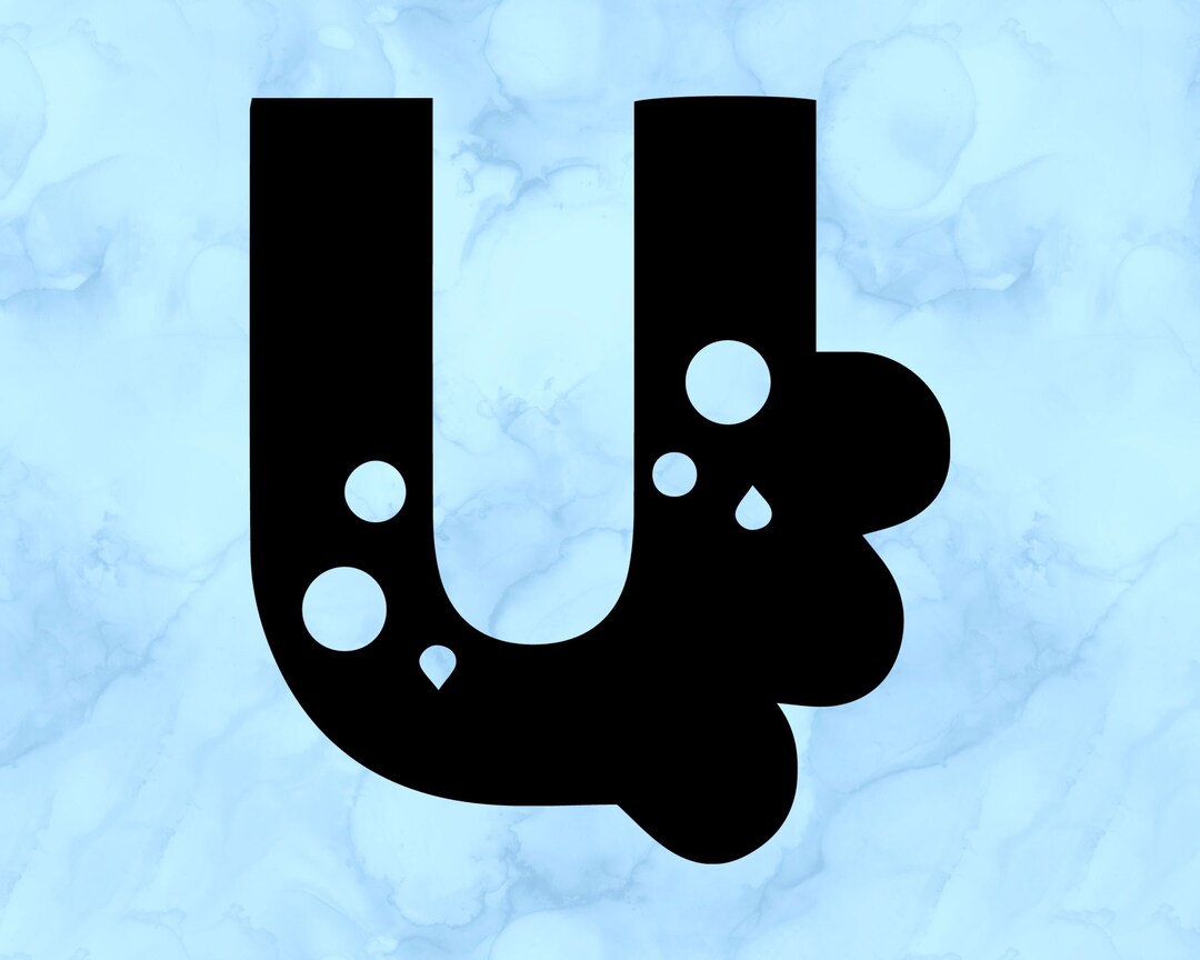 Dinosaur Letter U Decal - Etsy