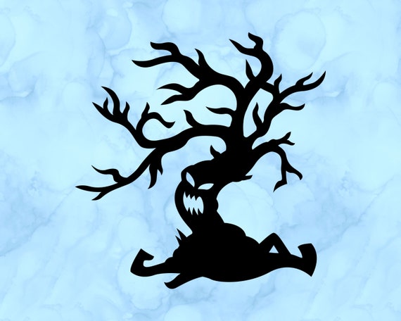 Halloween Tree Decal | Etsy