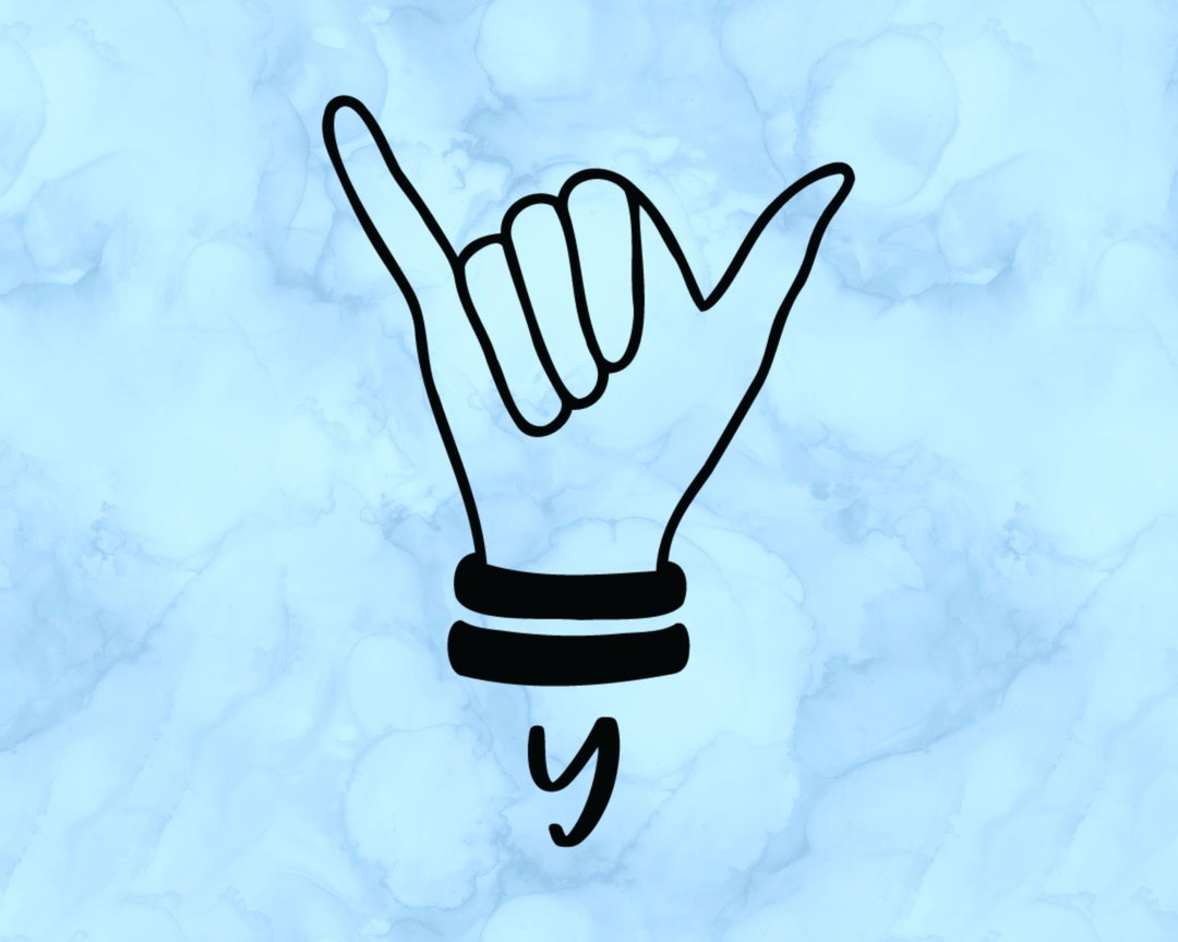 Sign Language Letter Y Decal - Etsy