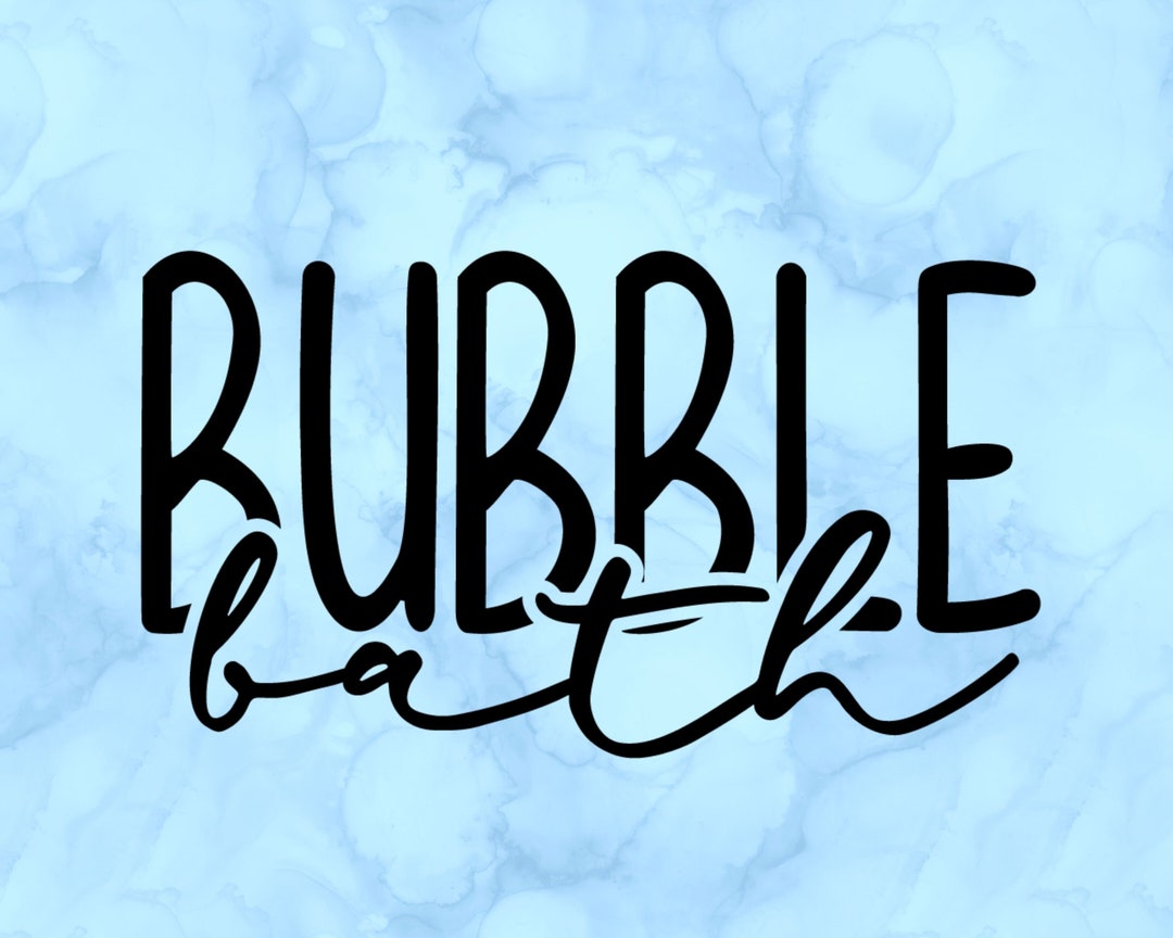 Bubble Bath Decal - Etsy