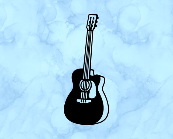Guitar Decal - Etsy