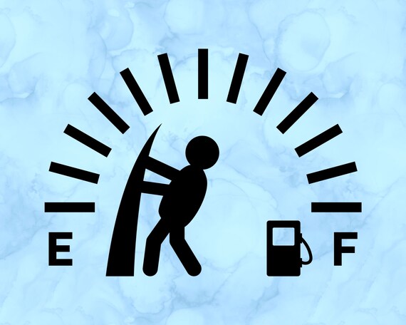 Empty Gas Gauge Decal | Etsy