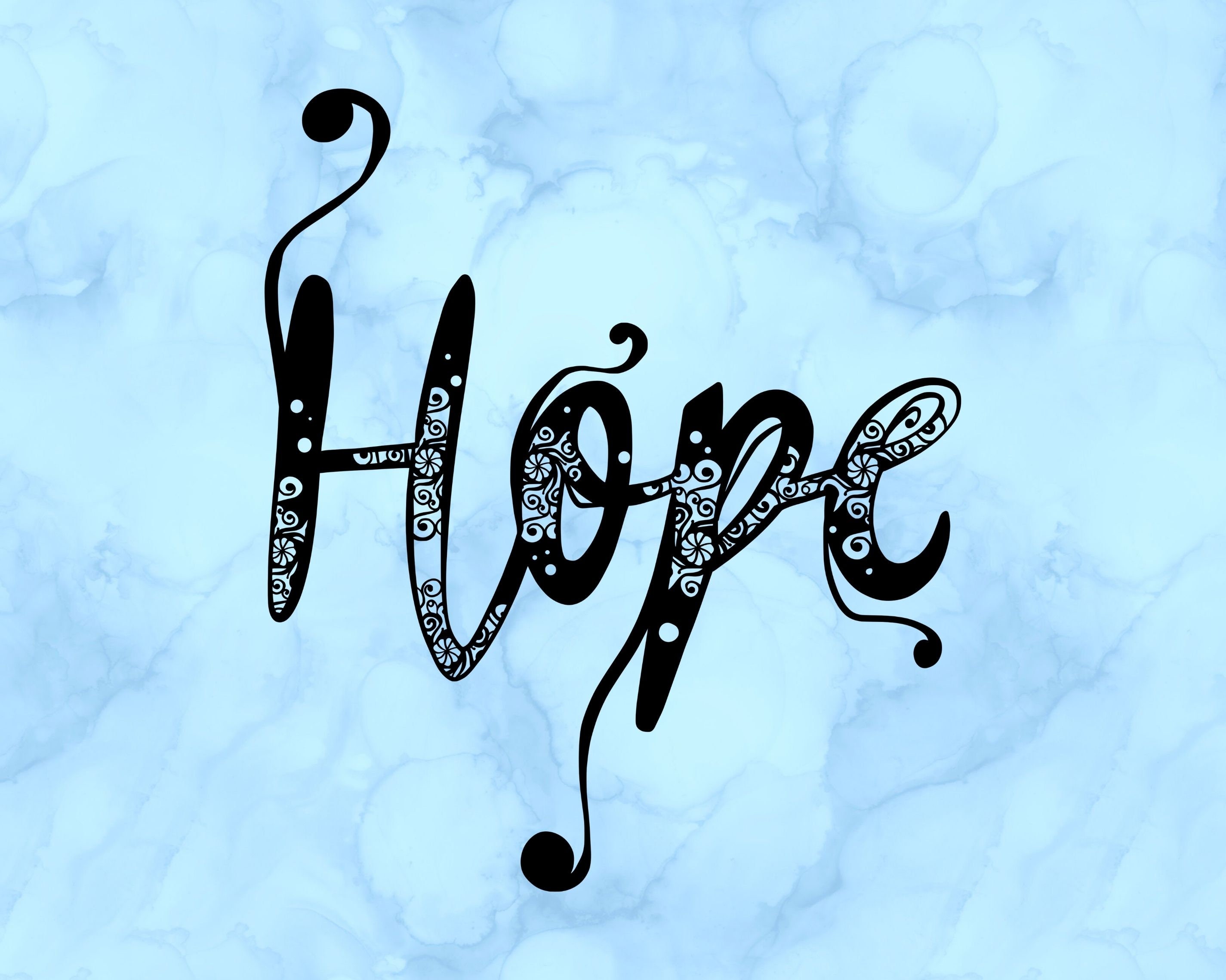 Hope Zentangle Decal - Etsy