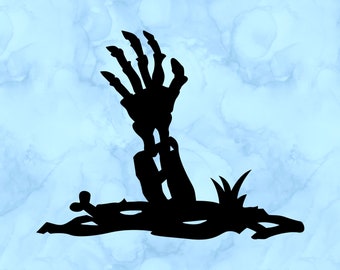 Zombie Hand Decal | Etsy