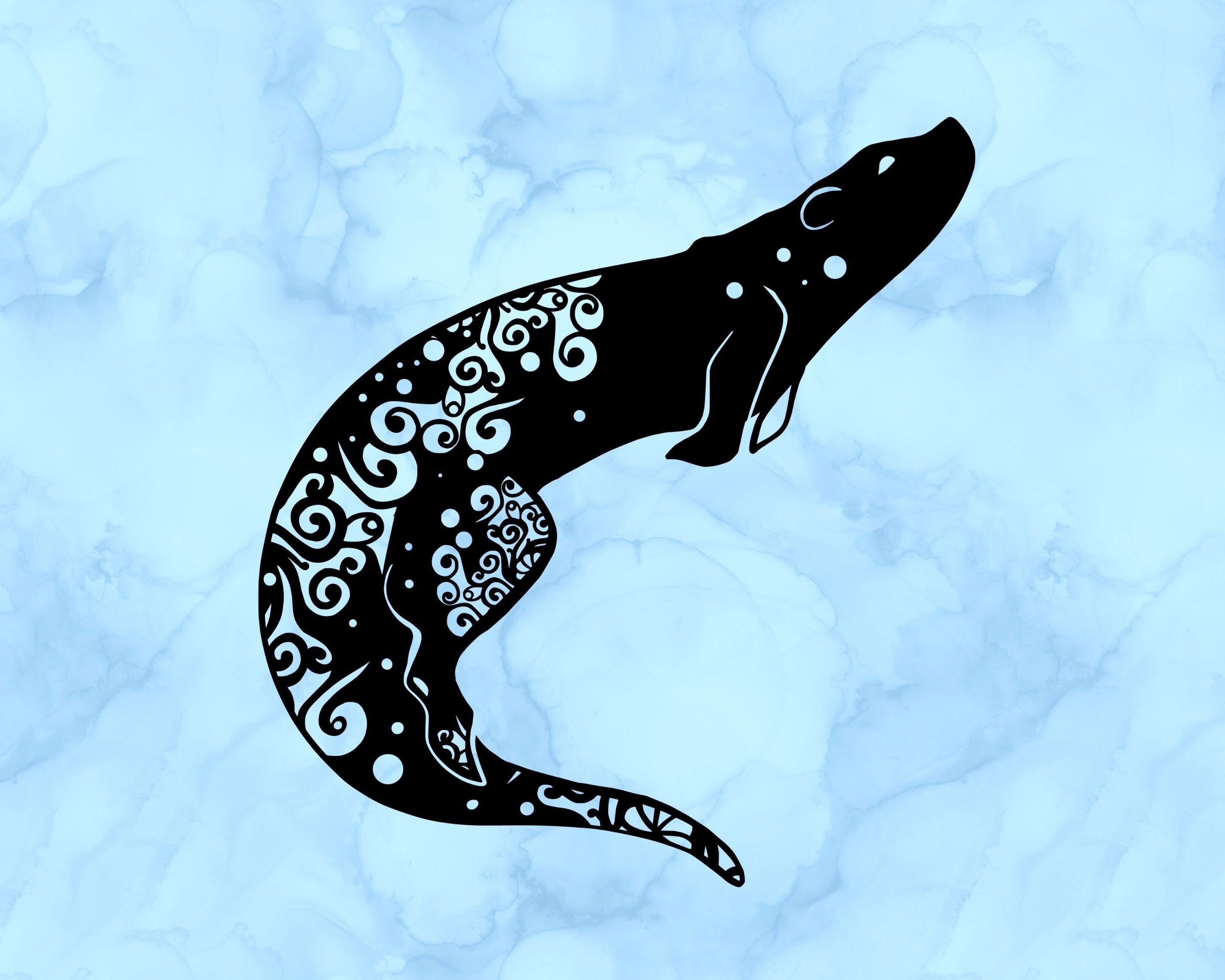 Otter Zentangle Decal | Etsy