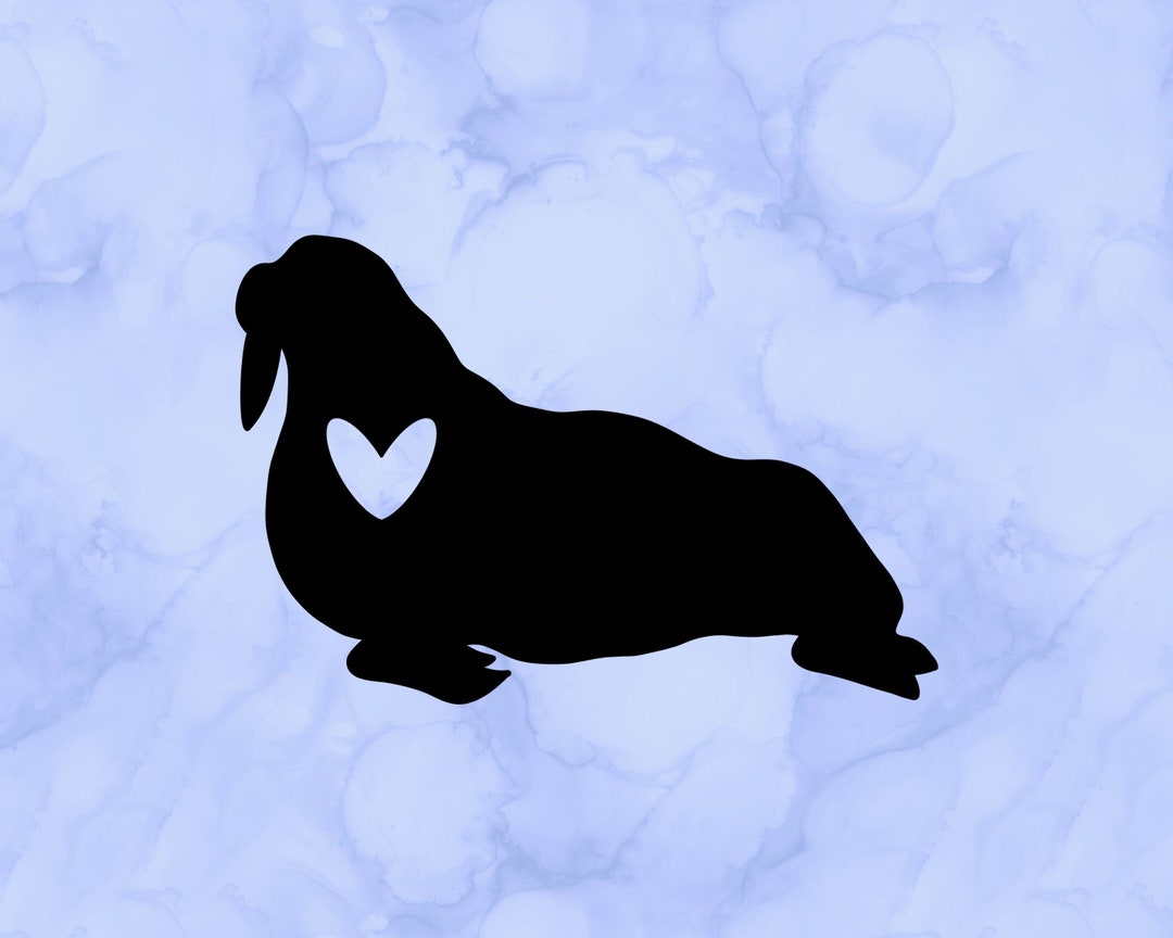 Walrus Heart Decal - Etsy