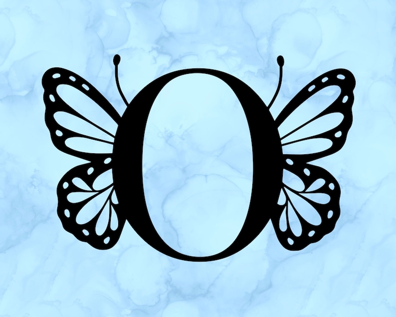 Butterfly Letter O Decal - Etsy