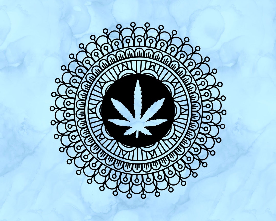 Weed Mandala Decal - Etsy