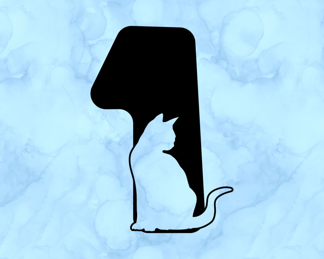 Cat Number 1 Decal - Etsy