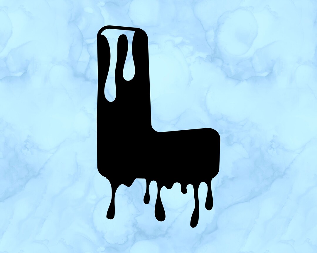 Drip Letter L Decal - Etsy