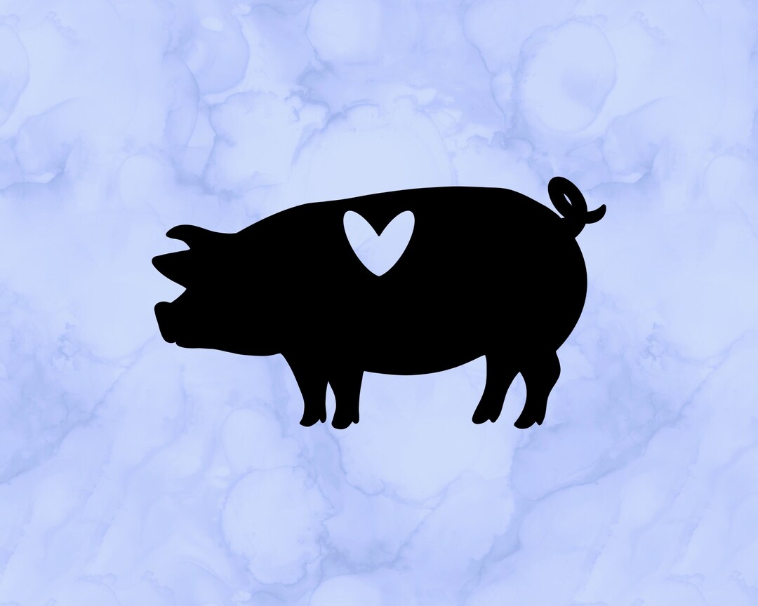Pig Heart Decal - Etsy