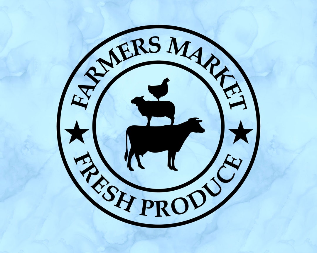 Farmers Market Fresh Produce Decal - Etsy