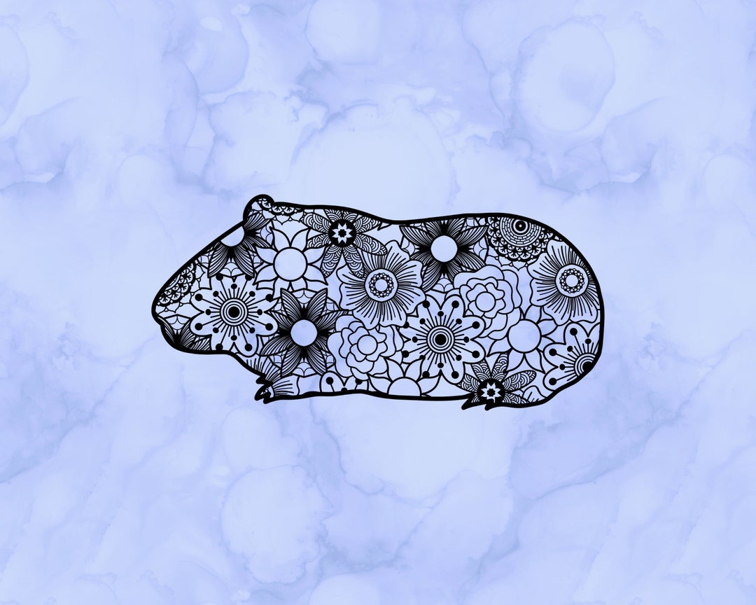 Hamster Zentangle Decal - Etsy