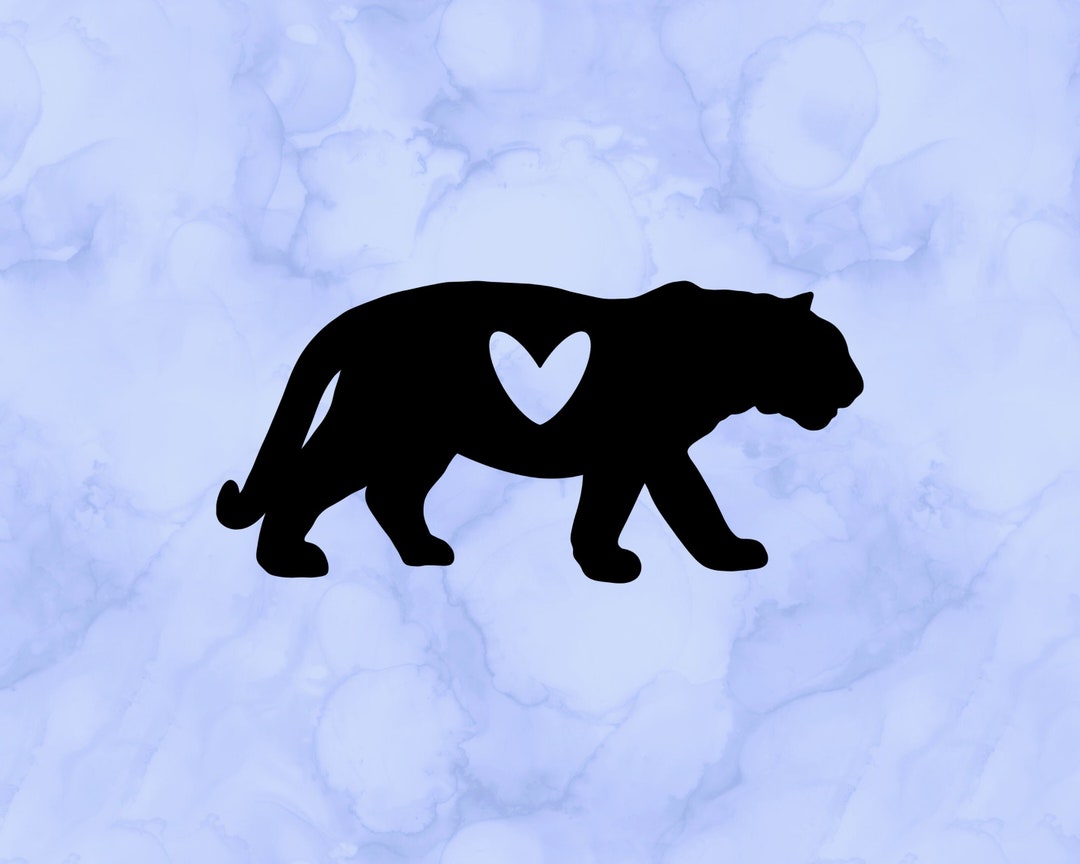 Tiger Heart Decal - Etsy