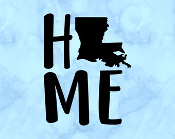 Louisiana Home Decal - Etsy