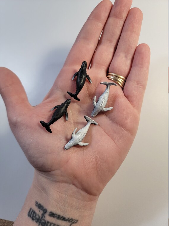 Miniatures Mini humpback whale figurine VERY SMALL Dollhouse Making ...