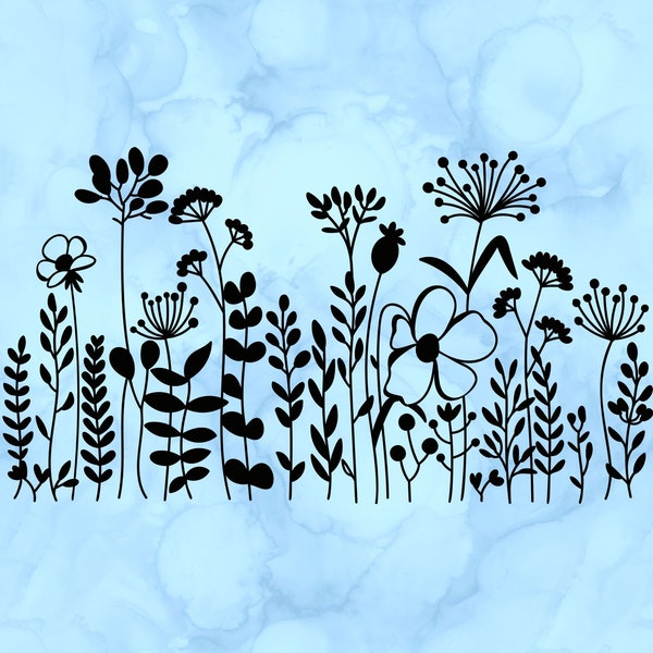 Wildflowers Decal - Etsy