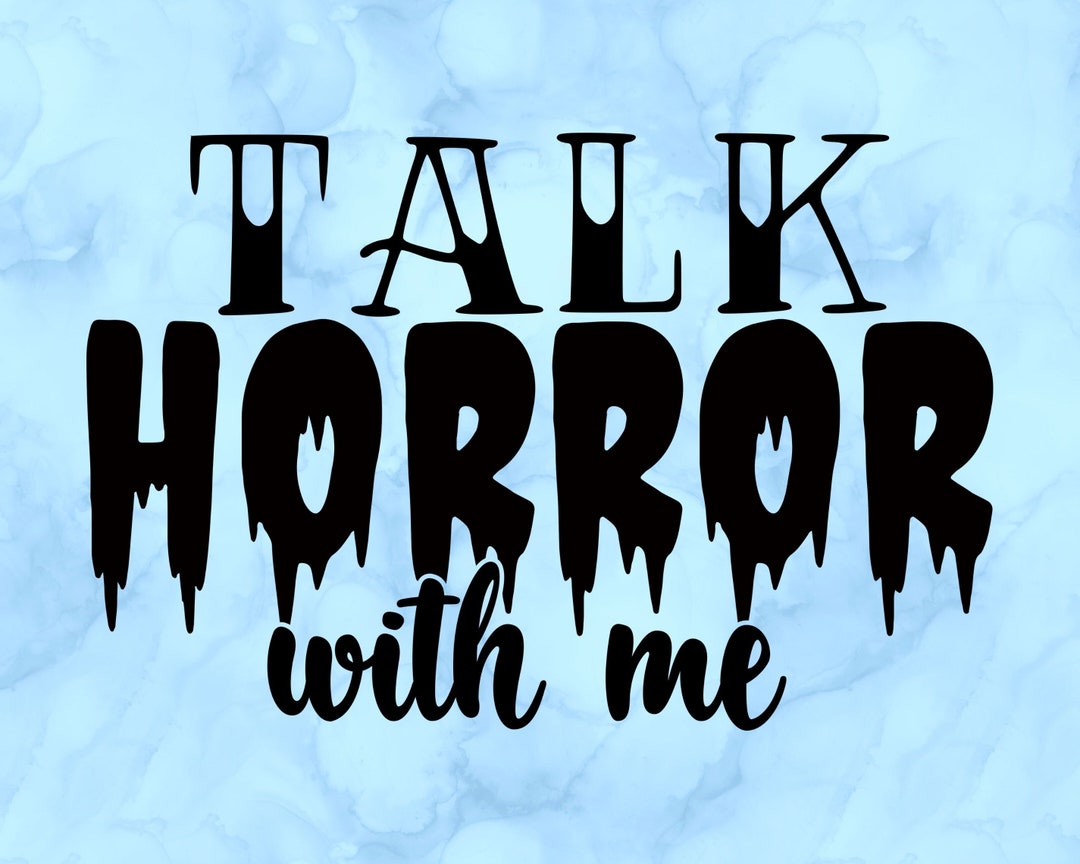 Talk Horror With Me Decal - Etsy