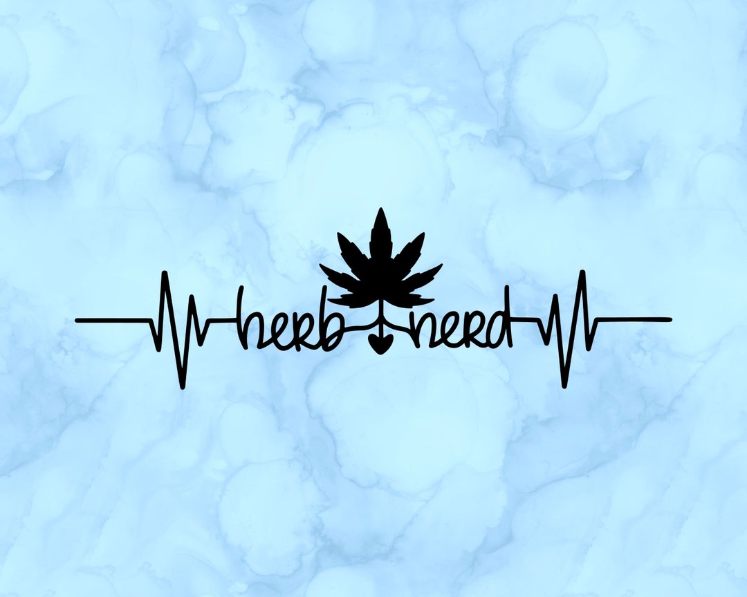 Herb Nerd Heartbeat Decal - Etsy