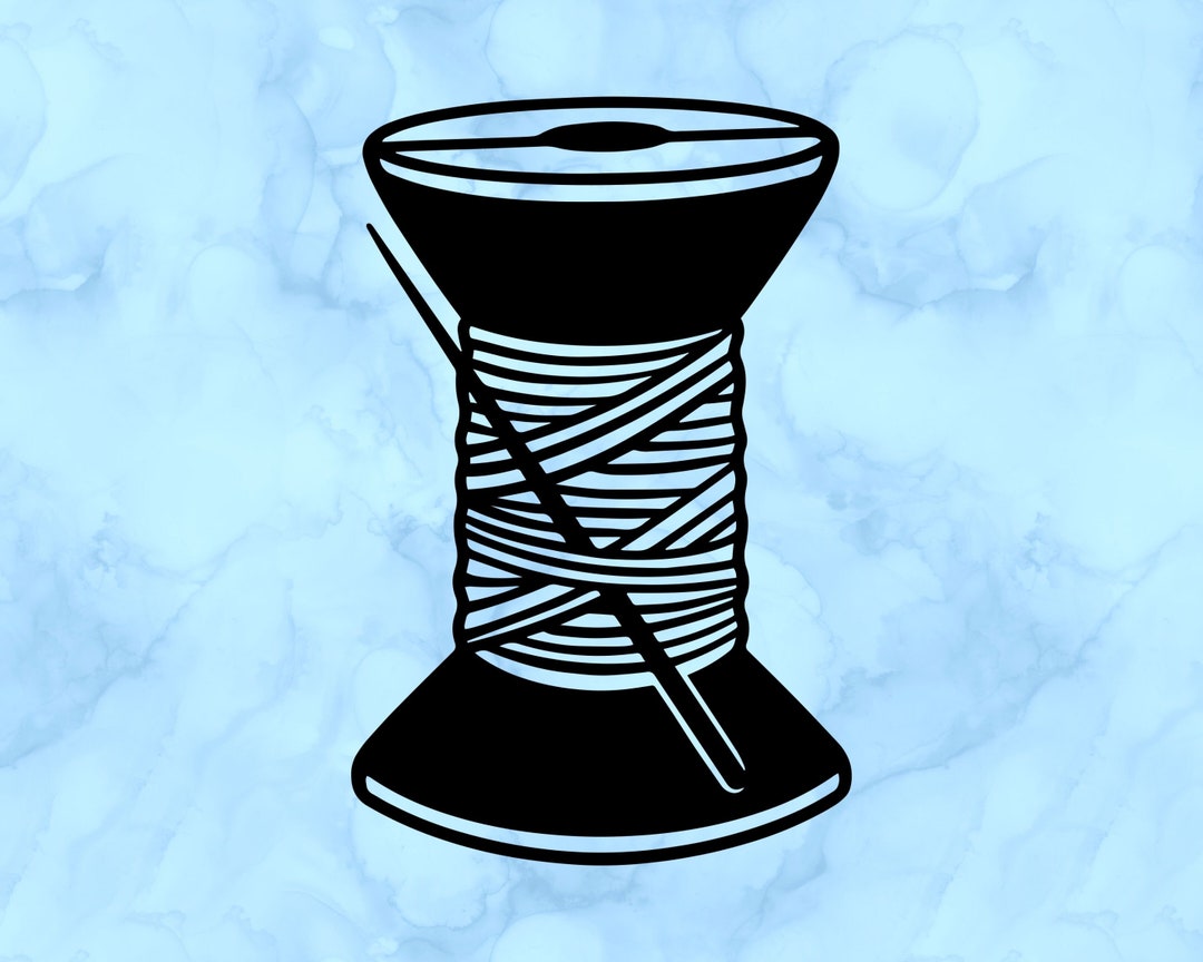 Thread Spool Decal - Etsy