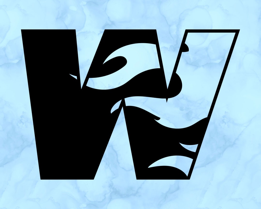 Flame Letter W Decal - Etsy