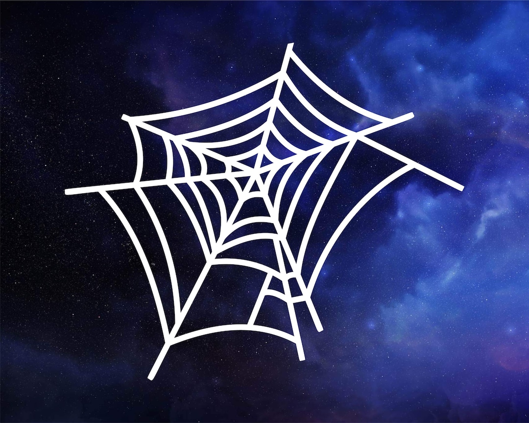 Spider Web Decal - Etsy