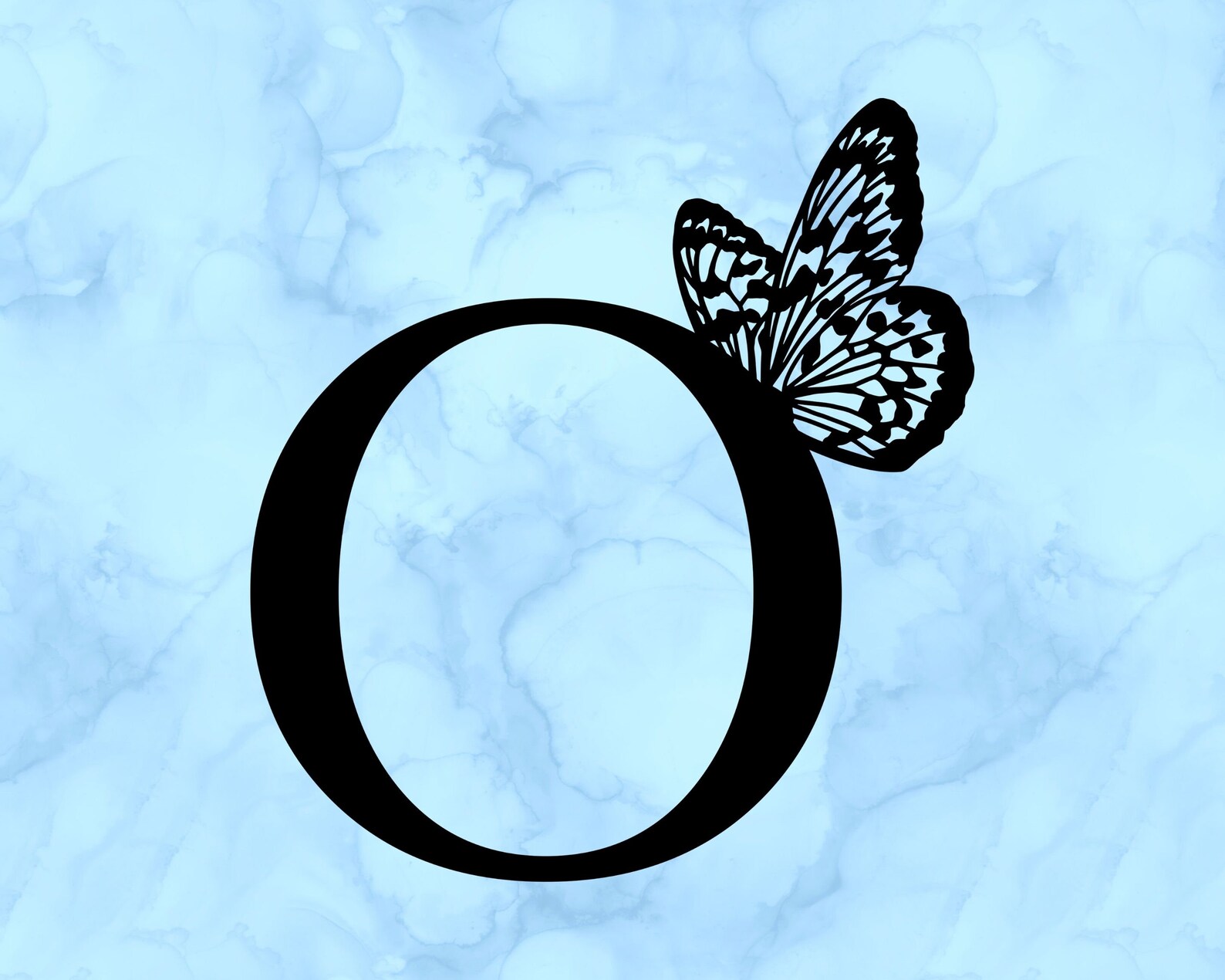 Butterfly Letter O Decal - Etsy