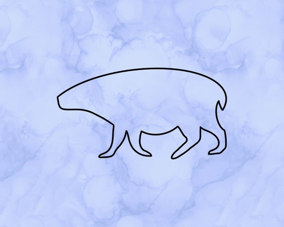 Capybara Outline Decal | Etsy