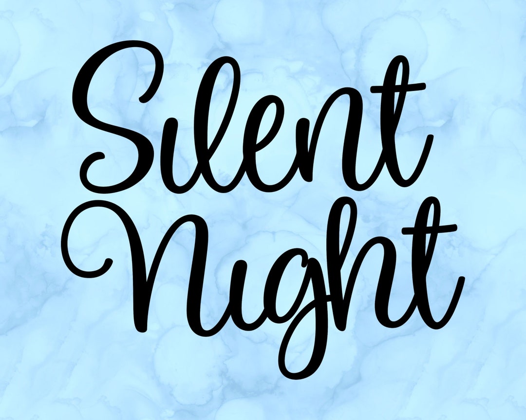 Silent Night Decal - Etsy