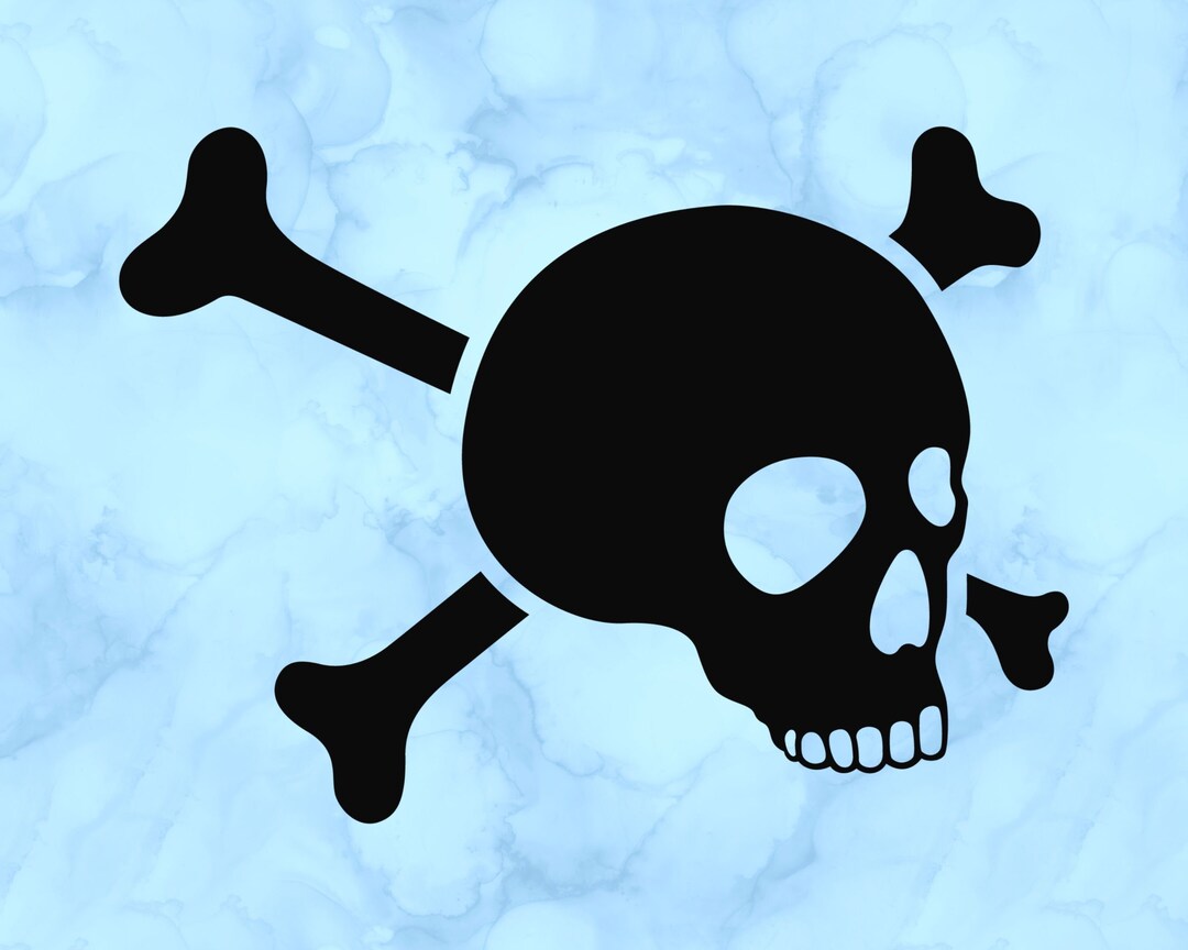 Skull and Crossbones Decal - Etsy