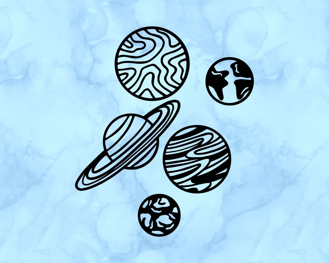 Planets Decal - Etsy