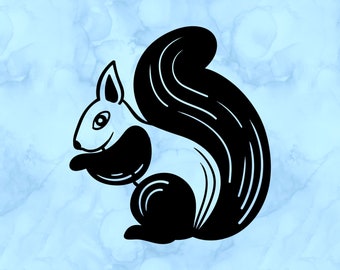 Cute Squirrel Car Van Bonnet Vinyl Side Sticker Wall Art Hood Vinyl ...