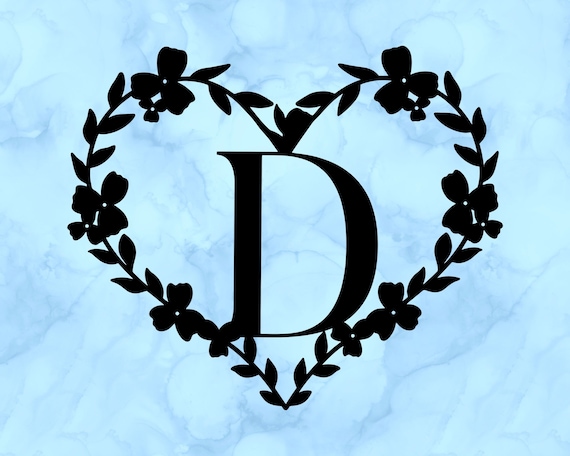 Letter D In Heart