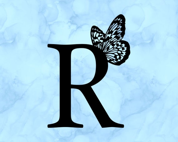 Butterfly Letter R Decal - Etsy