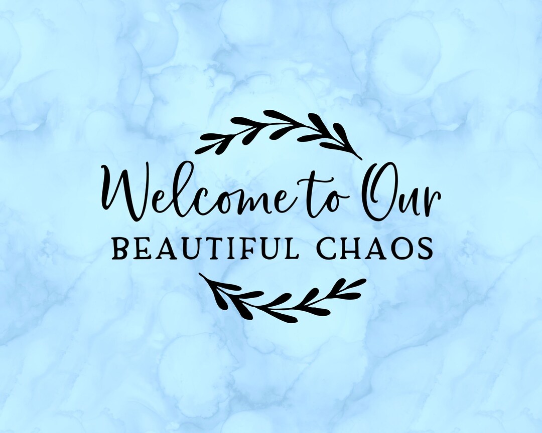 Welcome to Our Beautiful Chaos Decal - Etsy