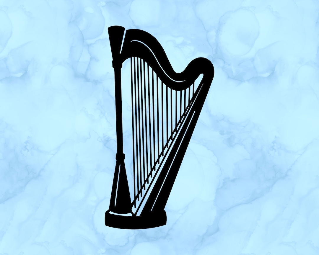 Harp Decal - Etsy