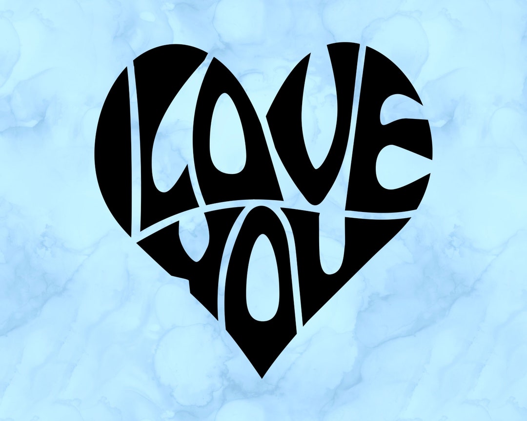 I Love You Decal - Etsy