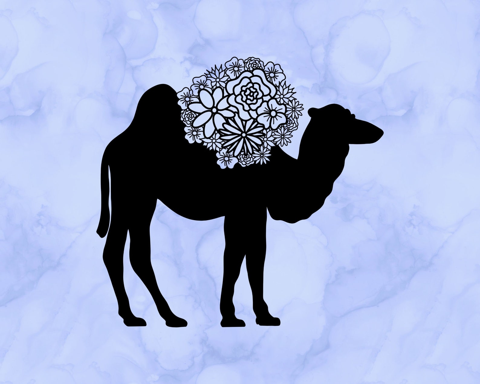 Floral Camel Decal - Etsy