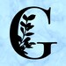 Foliage Letter G Decal - Etsy