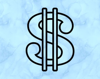 Cool Dollar Sign, Paint Drip, Money, Graffiti, Decal, Car Decal, Laptop ...