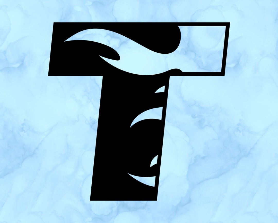 Flame Letter T Decal - Etsy