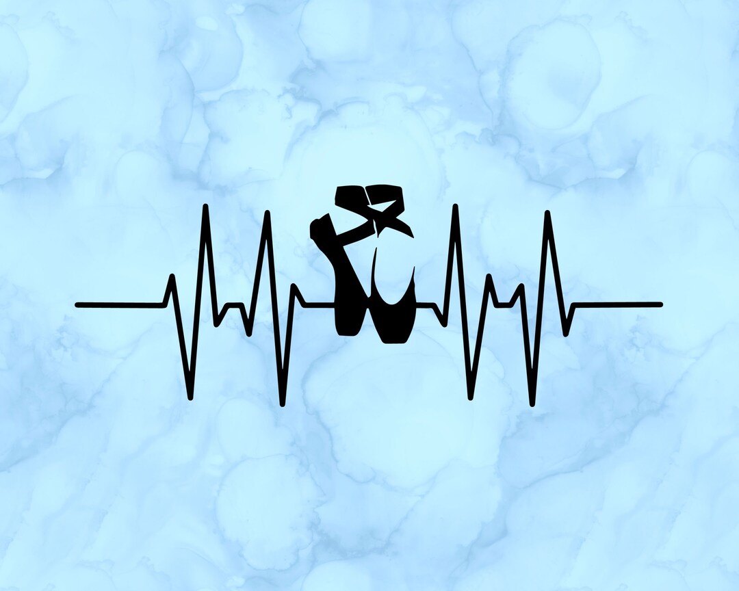 Ballet Heartbeat Decal - Etsy