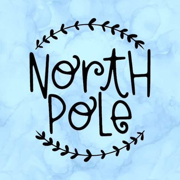 North Pole Car Decal - Etsy