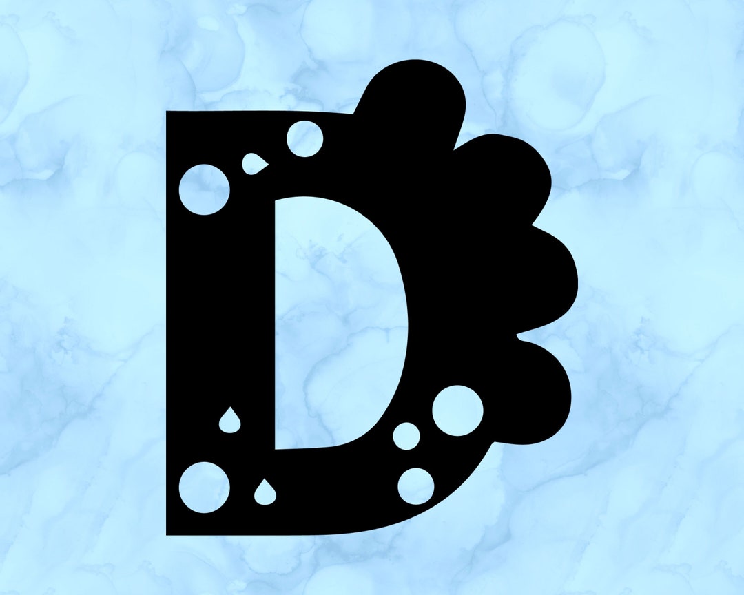 Dinosaur Letter D Decal - Etsy