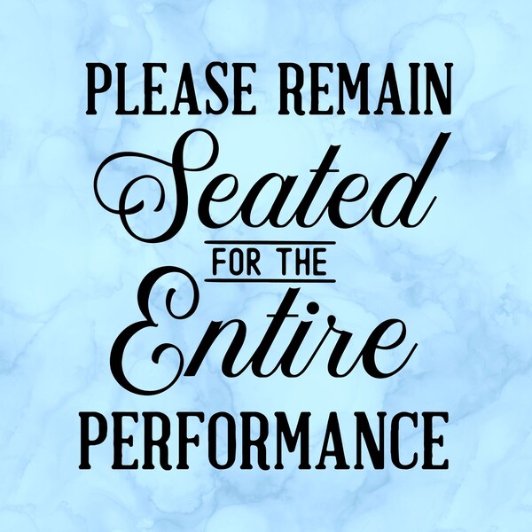Please Remain Seated - Etsy